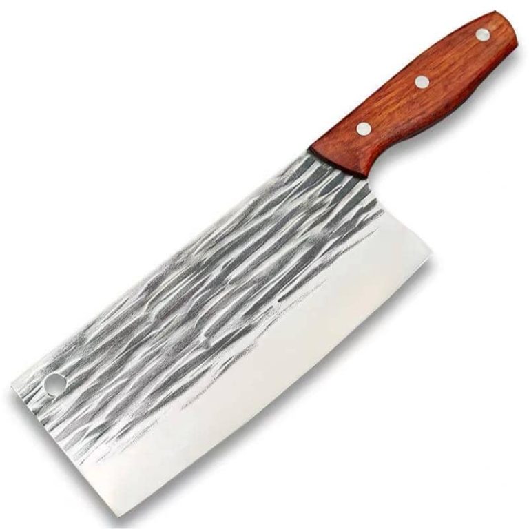 8Cr13MoV Rosewood Chinese Vegetable Cleaver 200 mm LKCVC10004 | LeeKnives