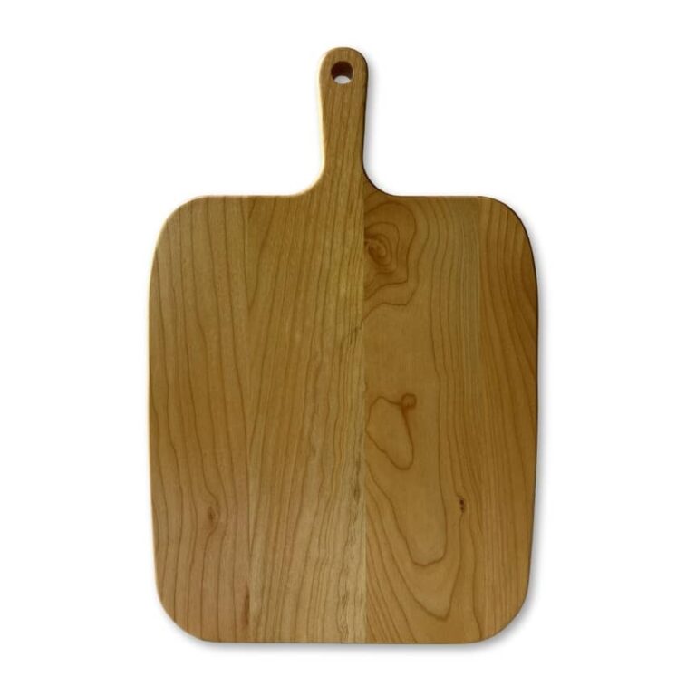 Maple Cutting Board with Rounded Corners and Handle LKCBO20087 | LeeKnives